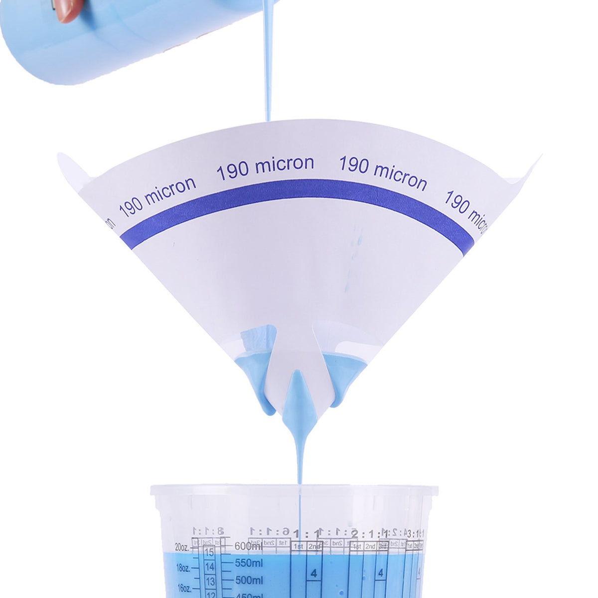 50 Pack of Fine Mesh Paper Paint Strainer with 190 Micron Filters ...