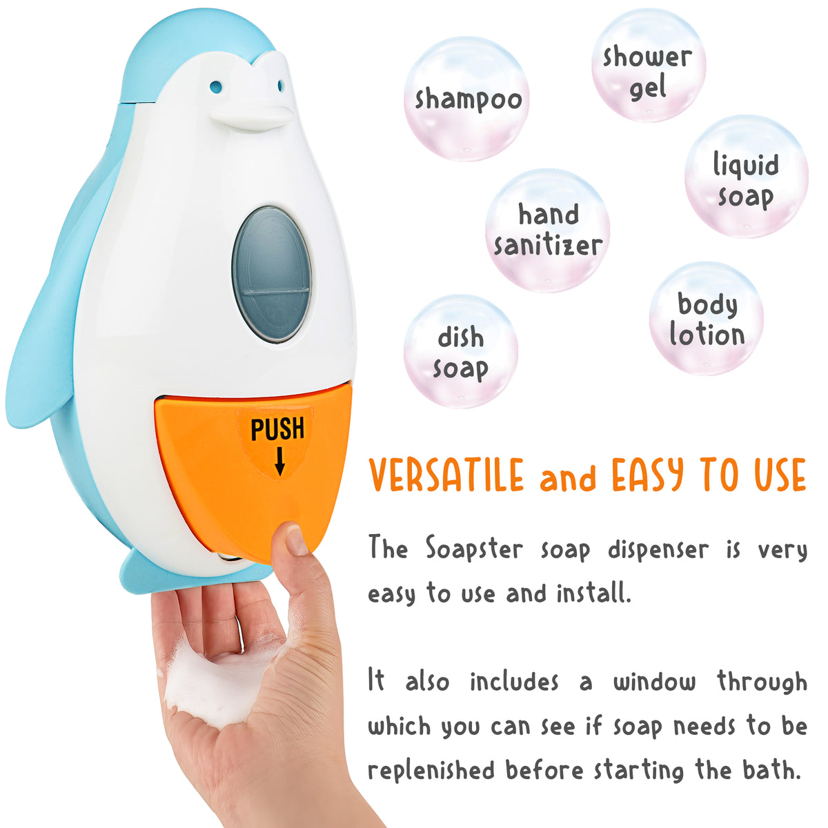EDNA HOME Cute Penguin Soap Dispenser – KipTip.com
